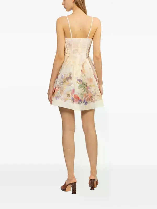 Zimmermann Eyelet Floral Print Dress