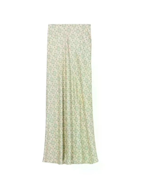 Claudie Pierlot Geometric Print Flowy Midi Skirt