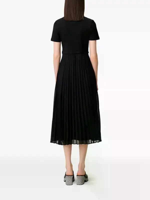 Claudie Pierlot Pleated Short-sleeve Dress