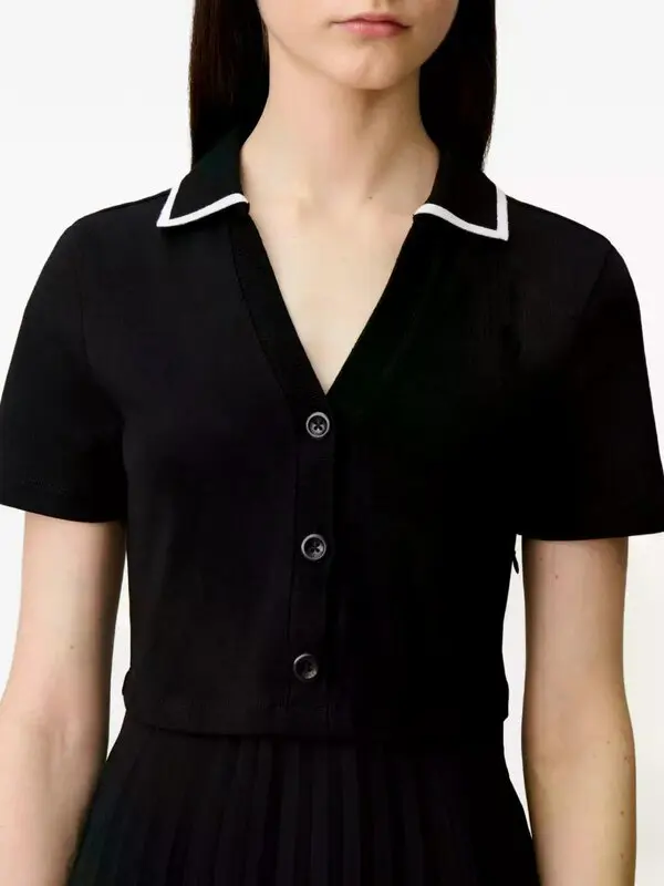 Claudie Pierlot Pleated Short-sleeve Dress