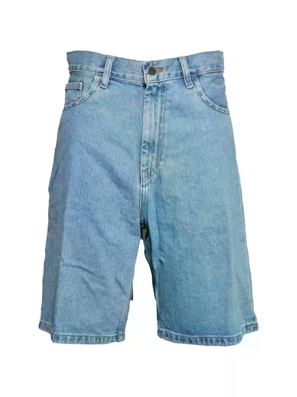 Carhartt Work In Progress Brandon Logo-patch Denim Shorts - Blue