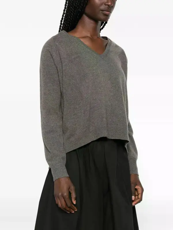 LA JULIE CASHMERE V-neck Raglan-sleeve Sweater