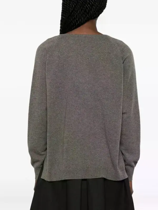 LA JULIE CASHMERE V-neck Raglan-sleeve Sweater