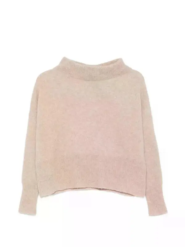 LA JULIE CASHMERE Funnel-neck Sweater