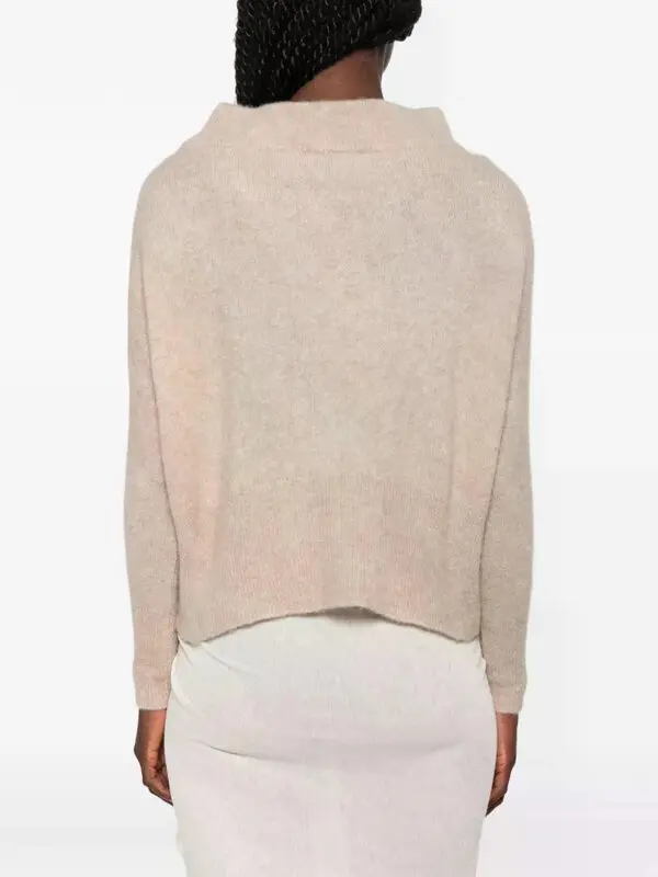 LA JULIE CASHMERE Funnel-neck Sweater
