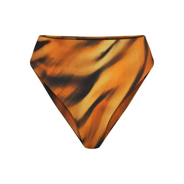 SKIMS X Roberto Cavalli High Waisted Bikini Bottom - Tiger Face Print