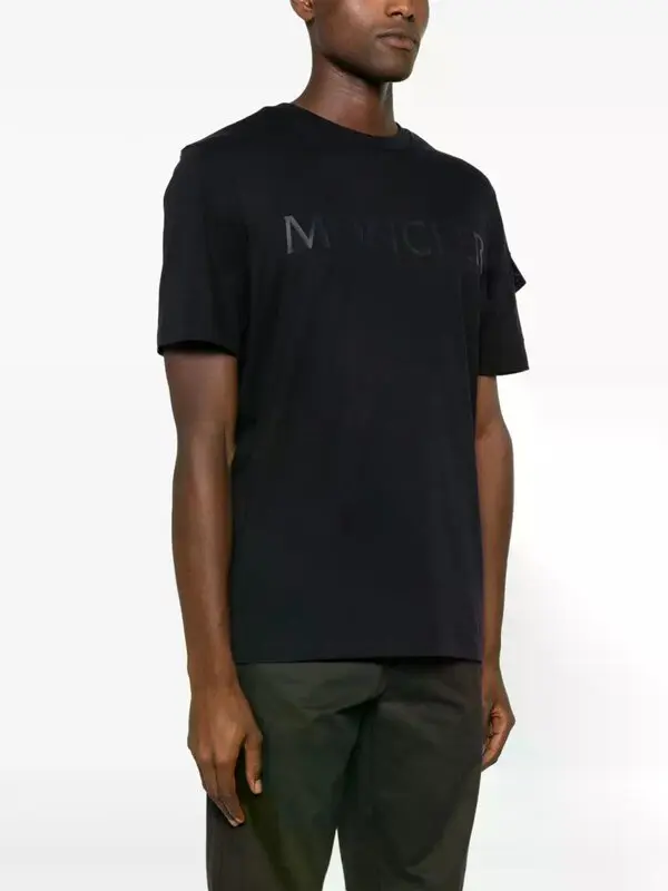 Moncler Laminated-logo T-shirt