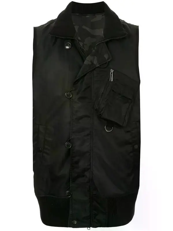 PORTS V Sleeveless Collared Jacket