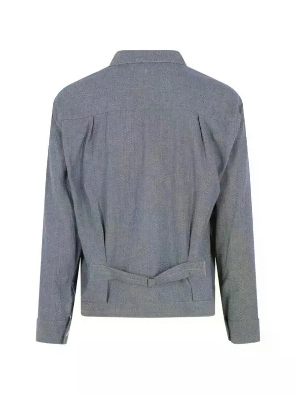 TAIGA TAKAHASHI Pleated Herringbone Jacket