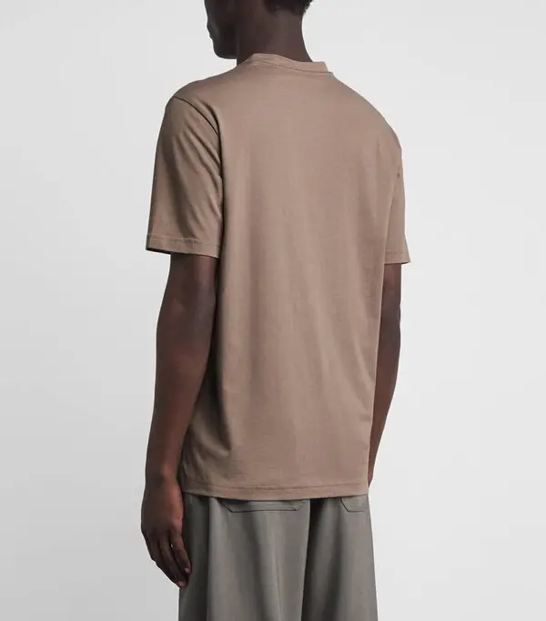 BOSS Cotton Textured Logo T-shirt