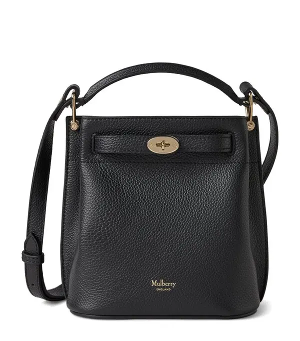 Mulberry Mini Leather Islington Bucket Bag - Black