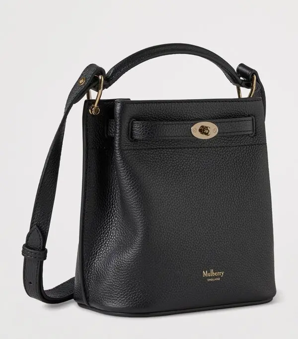 Mulberry Mini Leather Islington Bucket Bag - Black