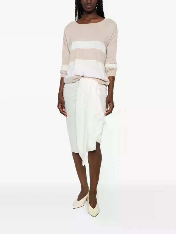 PUROTATTO Horizontal Stripe Sweater