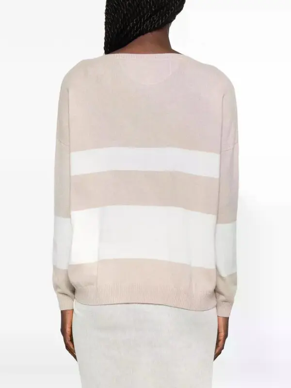 PUROTATTO Horizontal Stripe Sweater