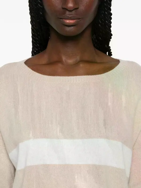 PUROTATTO Horizontal Stripe Sweater