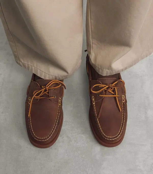 Polo Ralph Lauren Merton Leather Boat Shoes