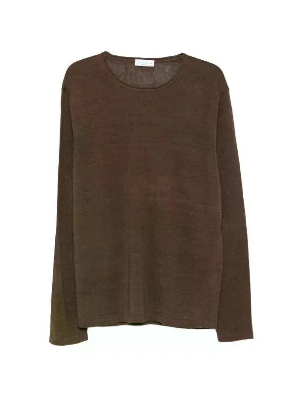 ROBERTO COLLINA Fine-knit Long-sleeve Sweater