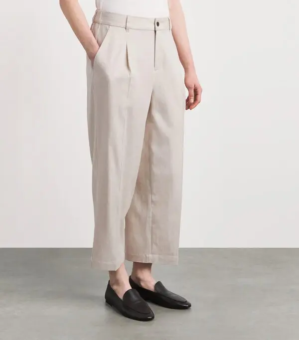 Varley Cropped Ellison Wide-leg Trousers
