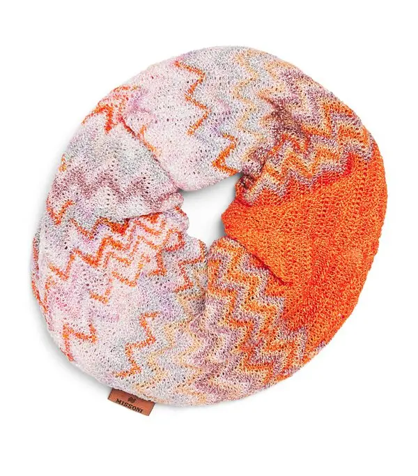 Missoni Zigzag Scrunchie - Pink
