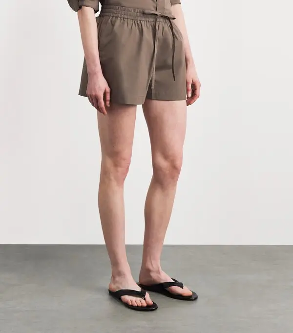 Matteau Organic Cotton Relaxed Shorts - Brown