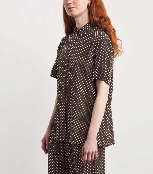 Matteau Silk Polka Dot Short Sleeve Shirt