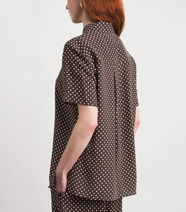 Matteau Silk Polka Dot Short Sleeve Shirt
