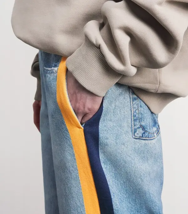 Rag & Bone Miramar Terry Track Pants With Side Stripes - Blue