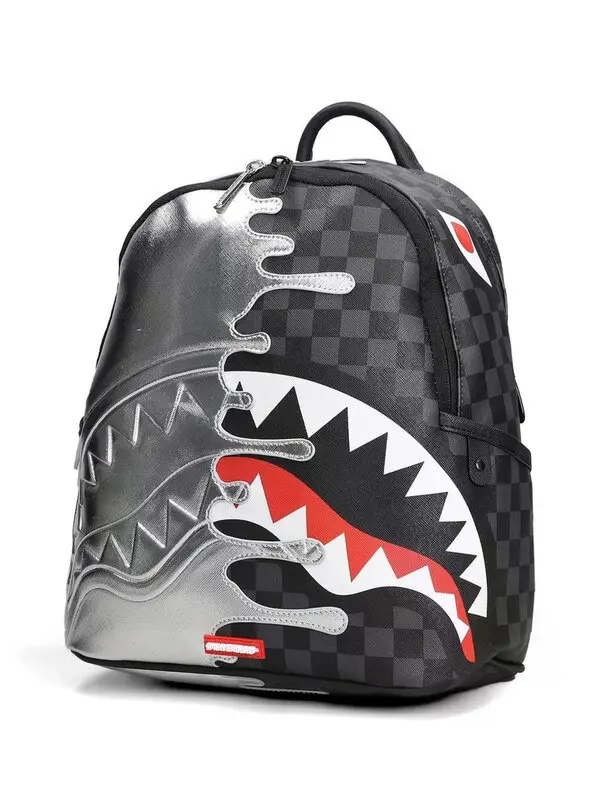 SPRAYGROUND Checkerboard Shark Mouth Backpack - Black