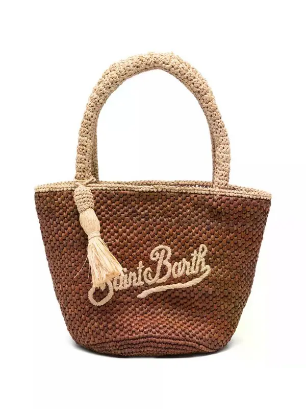 MC2 SAINT BARTH Woven Tote Bag - Brown