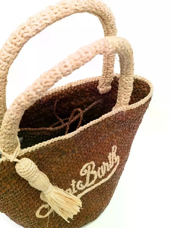MC2 SAINT BARTH Woven Tote Bag - Brown