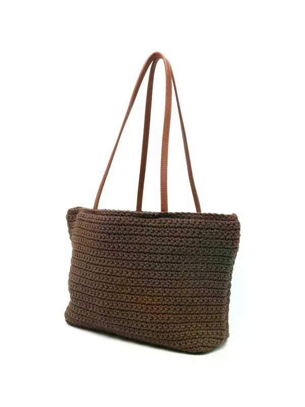 MC2 SAINT BARTH Woven Shoulder Bag - Brown