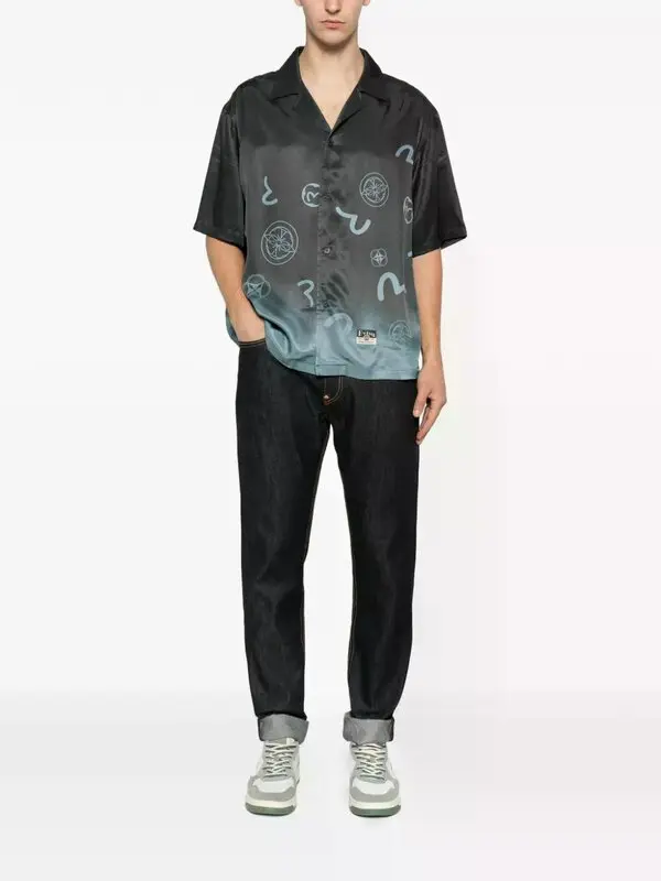 EVISU Logo Print Jeans