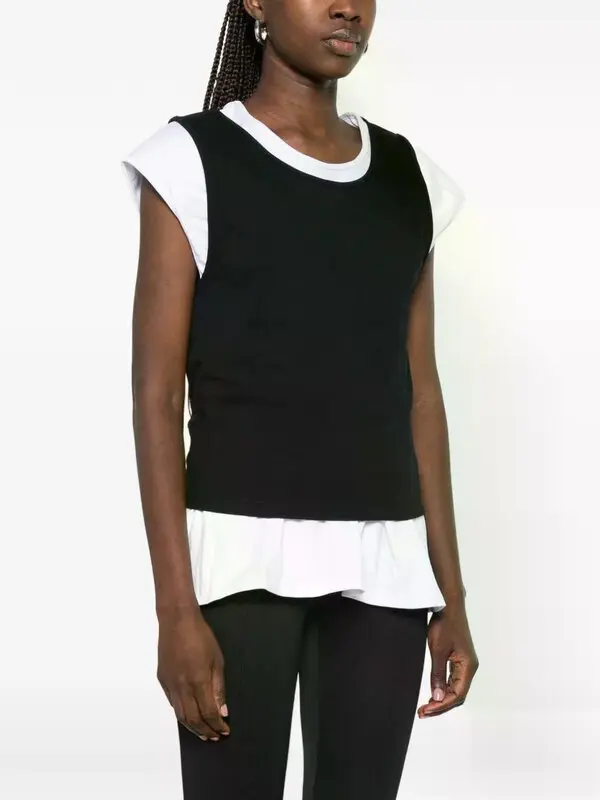 LII Cap Sleeve Layered Design T-shirt