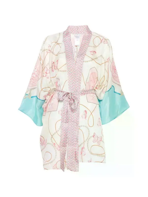MAZZEI Butterfly Print Kimono