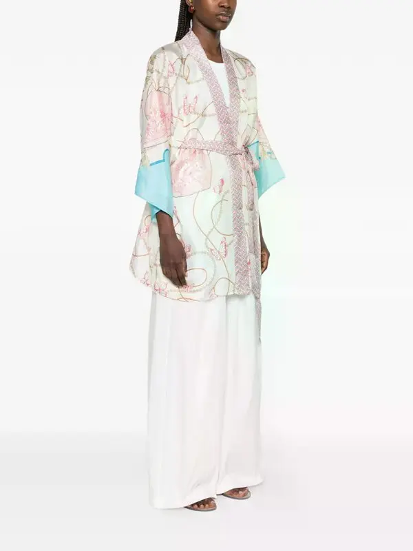 MAZZEI Butterfly Print Kimono