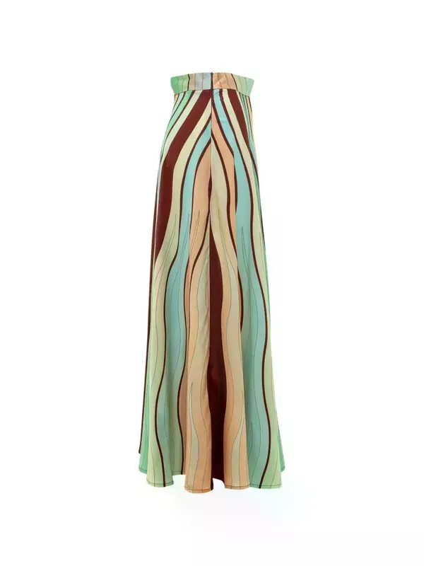 KOSE Thetis Wavy-print Skirt