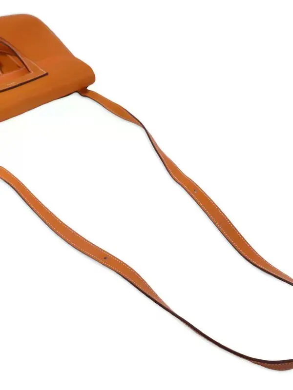 Hermès Halzan Shoulder Bag - Orange