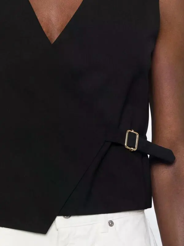 PT TORINO Buckled Wrap-style Waistcoat