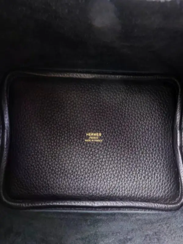 Hermès Pm Picotin Clemence-leather Tote Bag - Black