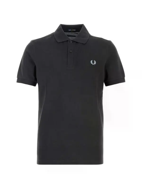 Fred Perry Embroidered-logo Polo Shirt - Grey
