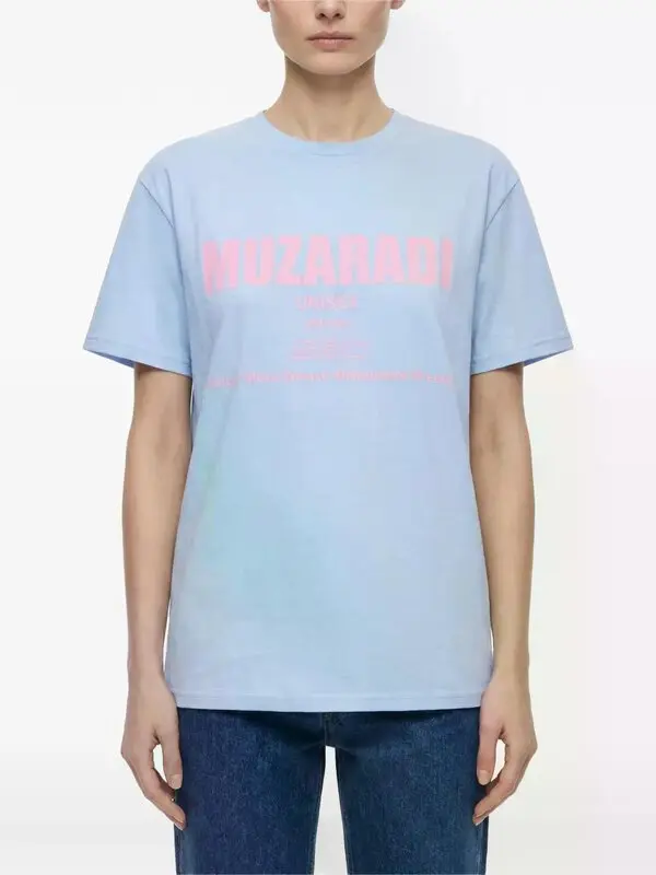 MUZARADI Logo Print Cotton T-shirt