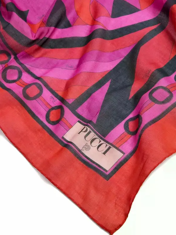 Emilio Pucci Vivara-print Cotton Sarong - Pink