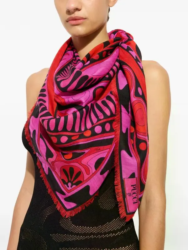 Emilio Pucci Soleil-print Wool And Silk Pashmina