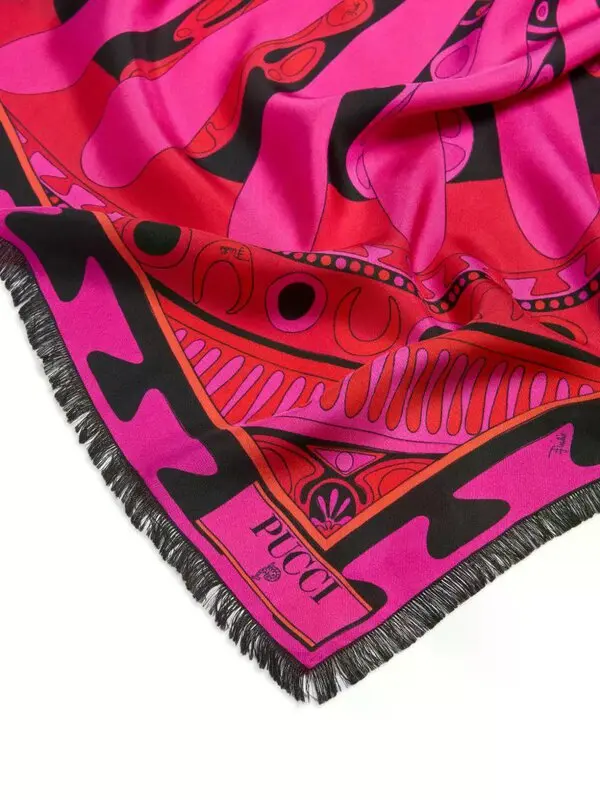 Emilio Pucci Mixed-print Silk Stole