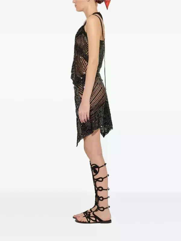 Emilio Pucci Embroidered Tulle Scarf Top