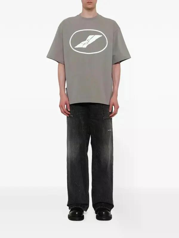 We11Done Round-neck Logo-detail T-shirt