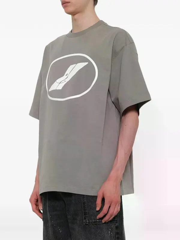 We11Done Round-neck Logo-detail T-shirt