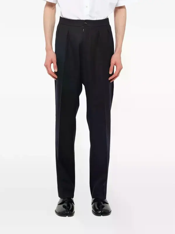 MAISON MARGIELA Pleated Virgin Wool Trousers
