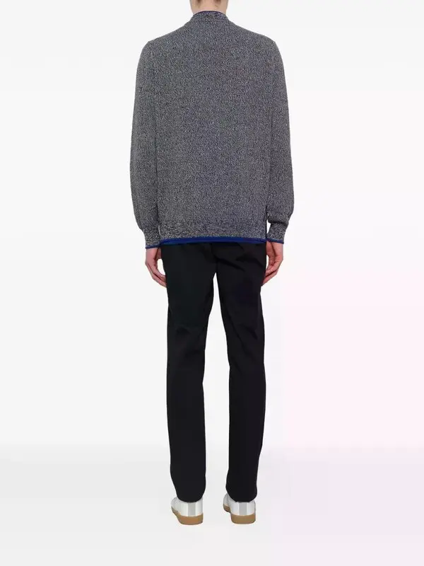 Kenzo Tiger Motif Zip-up Cardigan