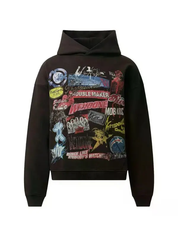 We11Done Collage Print Hoodie